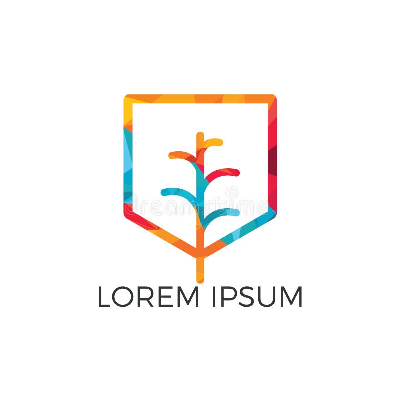 Leafy Tree Logo Design. Modern Line Vector Illustration. Stock Vector ...