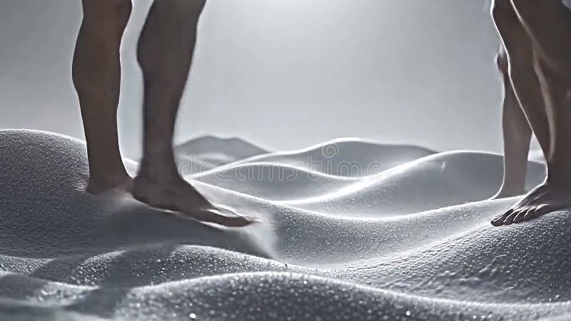 Minimalist Grey Animation with Undulating Waves, Brilliant Lens Flares ...