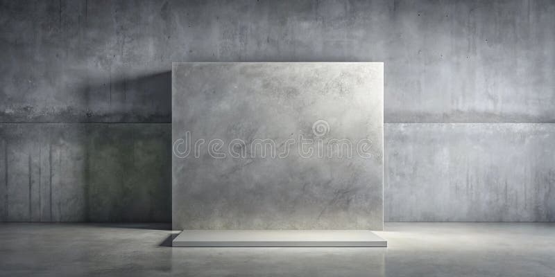 Minimalist Grey Concrete Backdrop with a Clean Platform for Product ...