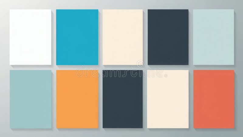 Minimalist Grid of Colorful Rectangles, Showcasing a Modern and Clean ...