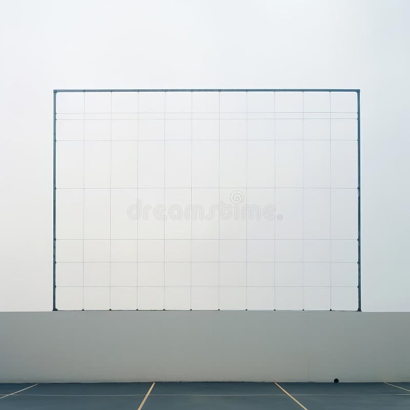 Minimalist Grid Pattern on White Wall Modern Aesthetic Stock ...
