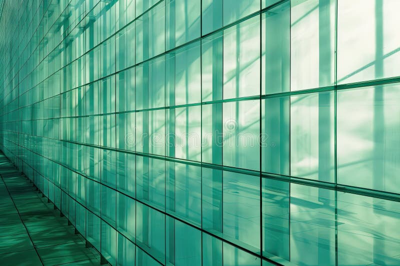 Minimalist Grid Patterns in Light Blue and Green, Representing ...