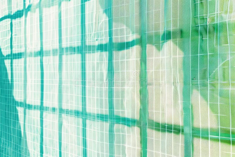 Minimalist Grid Patterns in Light Blue and Green, Representing ...