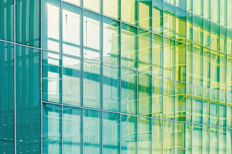 Minimalist Grid Patterns in Light Blue and Green, Representing ...