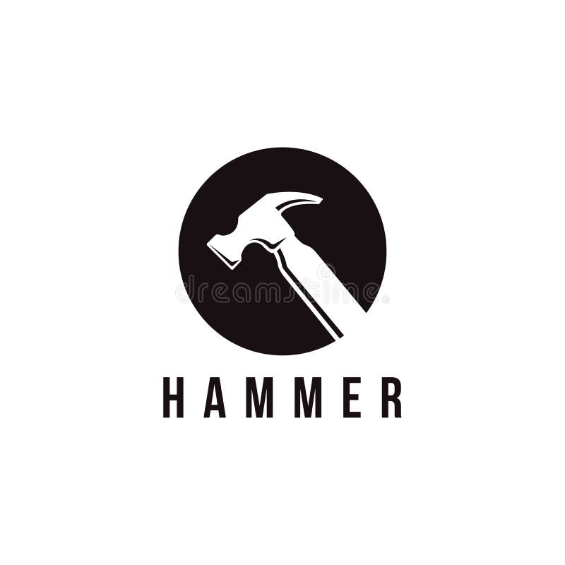 Minimalist Hammer Logo Vector Stock Vector - Illustration of estate ...