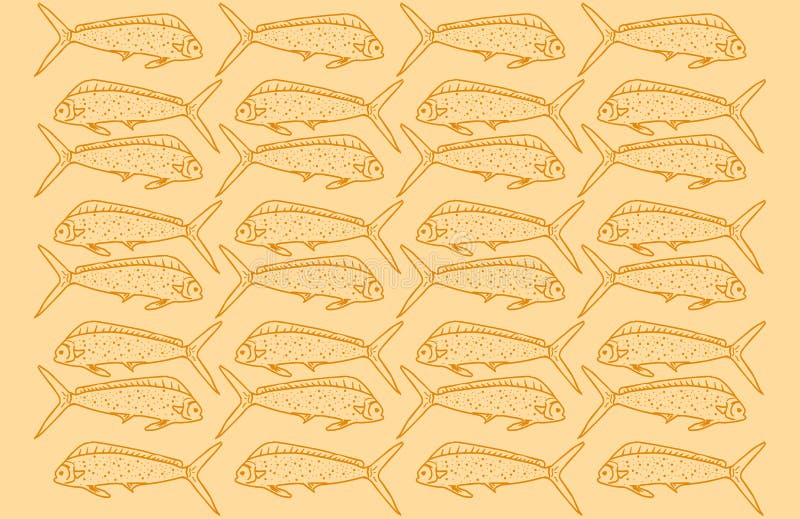 Minimalist Hand Draw Outline Mahi Mahi Fish Vector Stock Illustration ... Minimalist Hand Draw Outline Mahi Mahi Fish Vector Stock Illustration ...