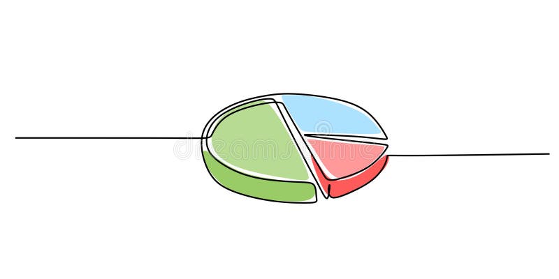 Minimalist Hand-Drawn Pie Chart Illustration for Work and Office ...