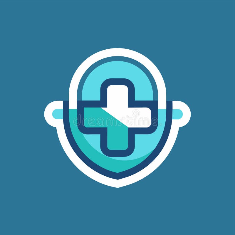 Minimalist Healthcare Application Logo Featuring Geometric Shapes ...