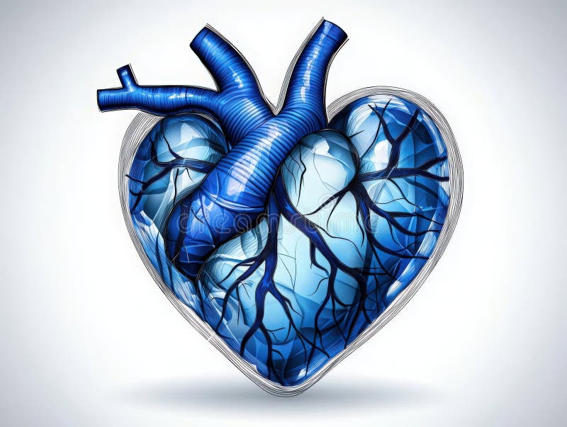 Minimalist Heart Design Featuring Clean Lines and Subtle Shading for ...