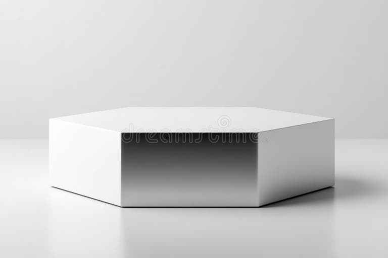 Minimalist Hexagonal Table Displayed in a Modern Studio Setting with ...
