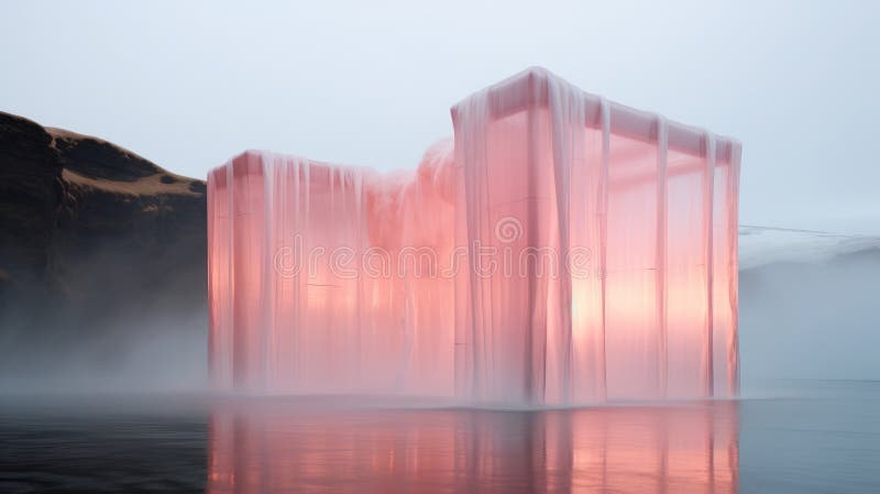 Minimalist High-tech Architecture with Soft Colored Installations in ...