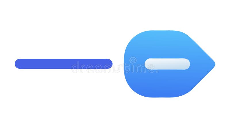 Minimalist Horizontal Slider, Progress and Control Bar Icon, Vector ...