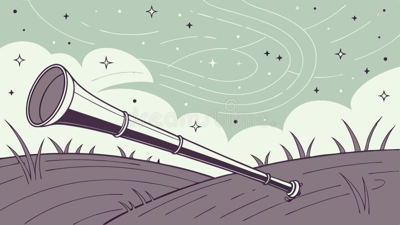 Minimalist Horn in Pastel Landscape Vector Illustration, Vector Design ...