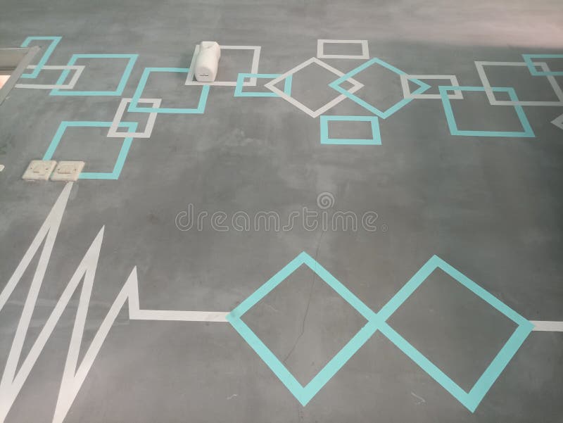 Minimalist House Wall Design with Engineering Theme Stock Image - Image ...