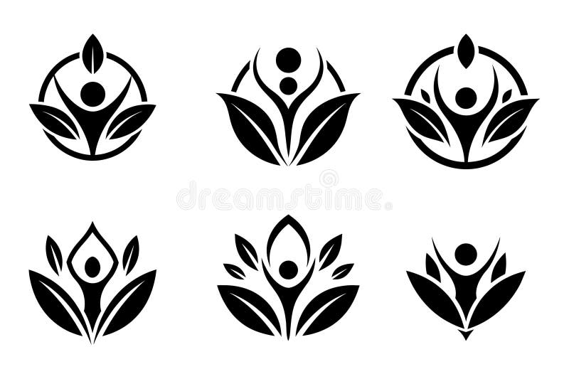 Minimalist Human Logo Vector Art Illustration Featuring an ...