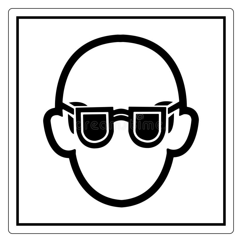 Minimalist Icon of a Bald Head with Sunglasses Stock Vector ...