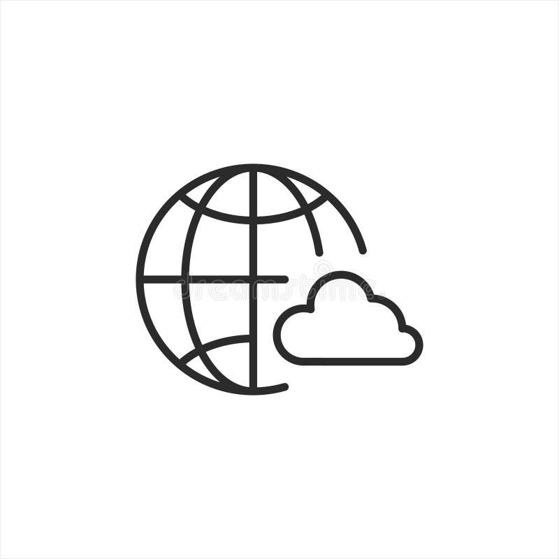 Global Weather Concept Icon Stock Vector - Illustration of temperature ...