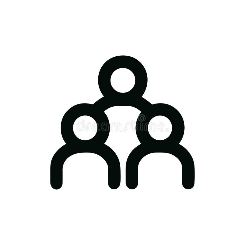 Simple Outline Teamwork Collaboration Structure People Organization ...