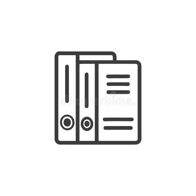 Efficient Office File Management System Icon Stock Vector ...