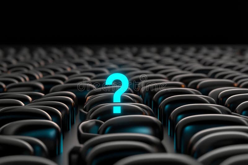 A Minimalist Ideas Concept is Represented by a 3D Render Illustration ...