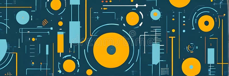 Minimalist Illustration, Abstract Wallpaper As Symbol for Technical ...