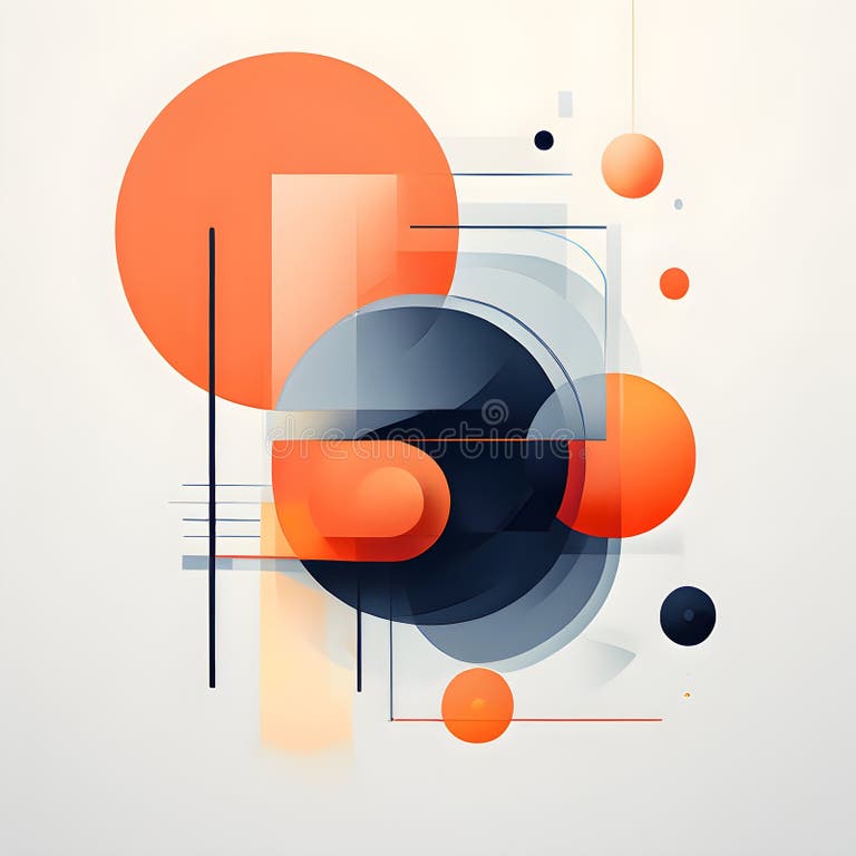 Minimalist Illustration, Abstract Wallpaper As Symbol for Technical ...