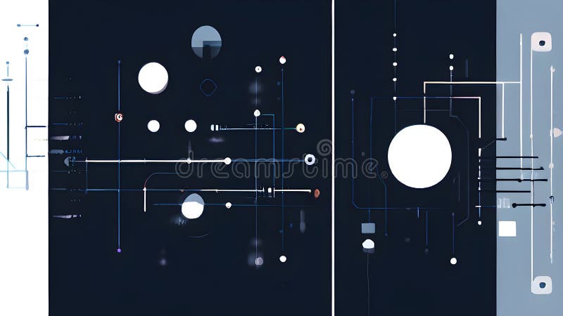 Minimalist Illustration, Abstract Wallpaper As Symbol for Technical ...