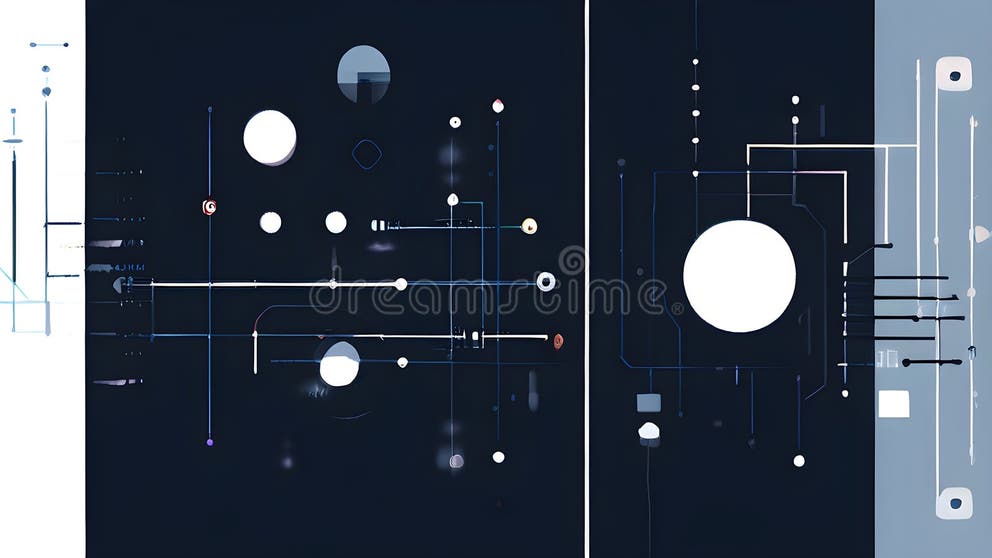 Minimalist Illustration, Abstract Wallpaper As Symbol for Technical ...