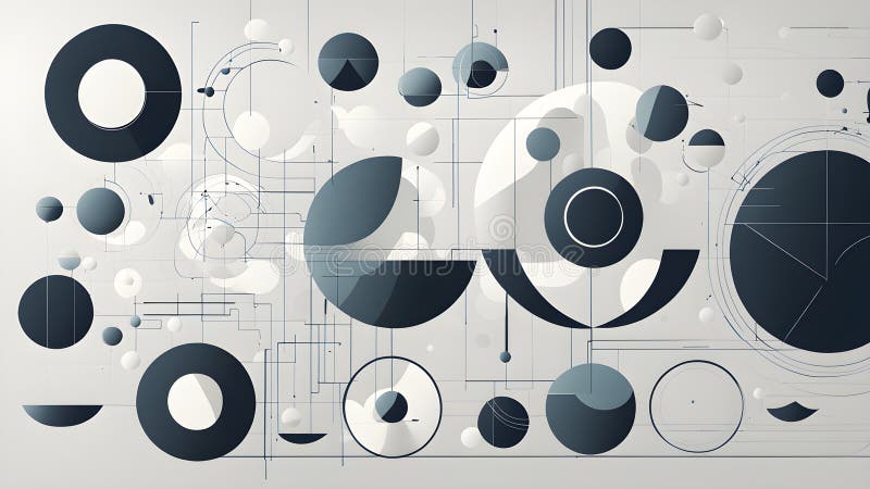 Minimalist Illustration, Abstract Wallpaper As Symbol for Technical ...