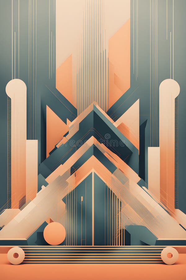 Minimalist Illustration, Abstract Wallpaper As Symbol for Technical ...
