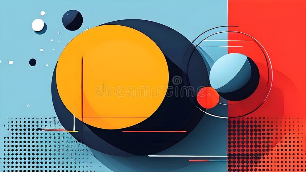 Minimalist Illustration, Abstract Wallpaper As Symbol for Technical ...