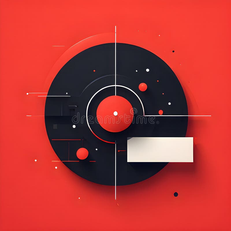 Minimalist Illustration, Abstract Wallpaper As Symbol for Technical ...