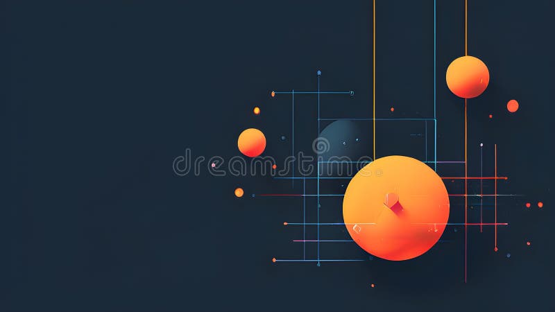 Minimalist Illustration, Abstract Wallpaper As Symbol for Technical ...