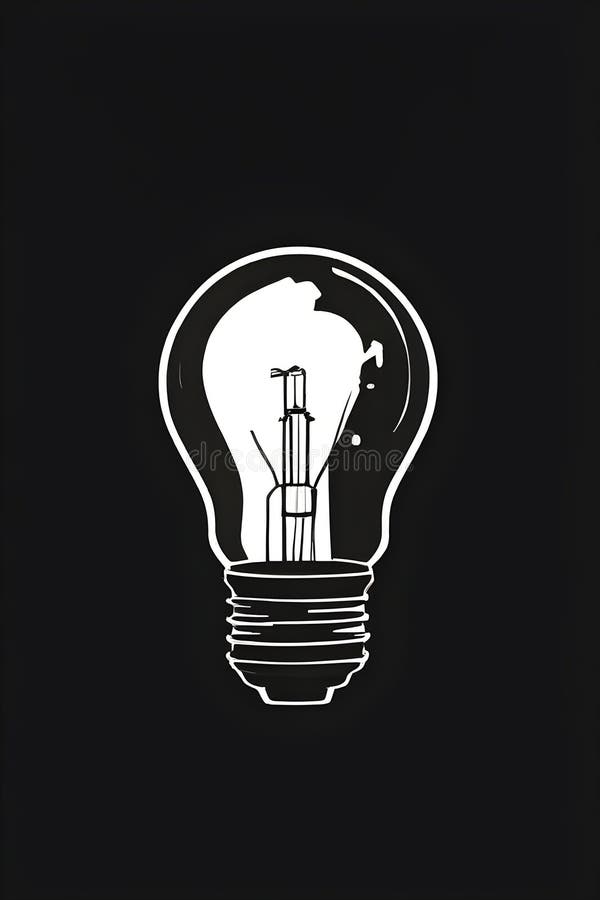 Minimalist Illustration Depicting Visual Language for Innovation Stock ...