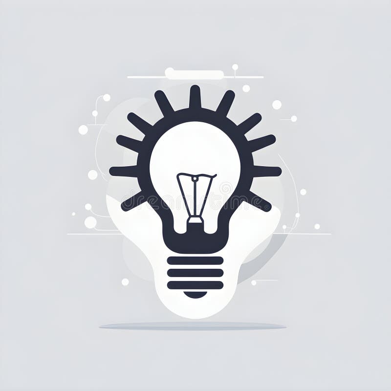 Minimalist Illustration Depicting Visual Language for Innovation Stock ...