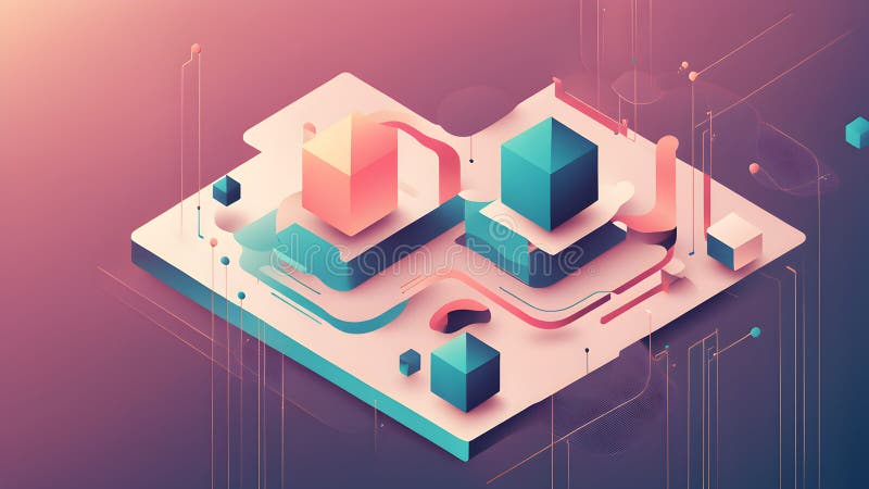 Minimalist Illustration Depicting Visual Language for Innovation Stock ...