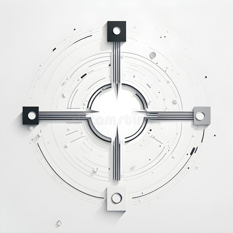 Minimalist Illustration Depicting Visual Language for Innovation Stock ...