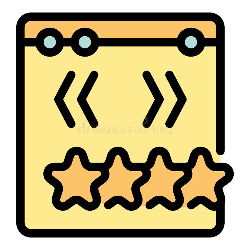 Web Page Showing Customer Feedback with Five Star Rating Stock Vector ...