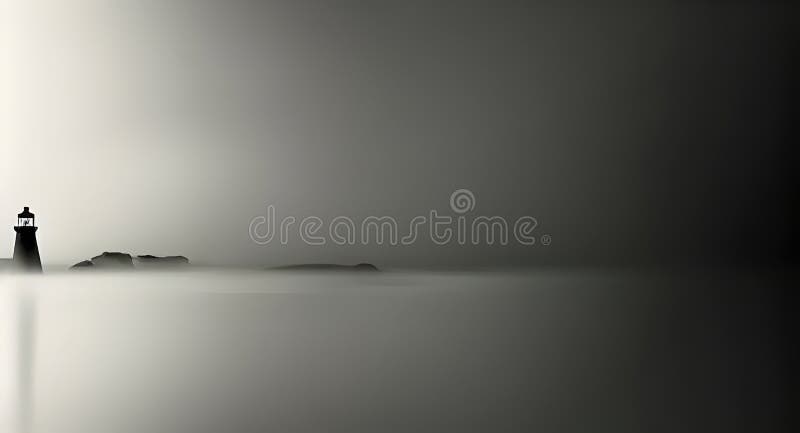 Minimalist Illustration of Lighthouse Stock Illustration - Illustration ...