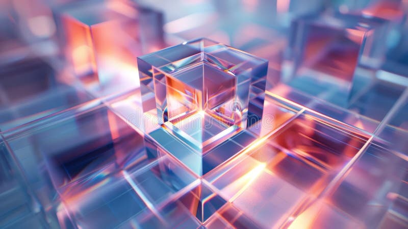 A Minimalist Illustration of a Symmetrical Crystal Structure Being ...