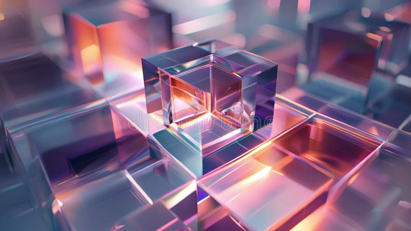 A Minimalist Illustration of a Symmetrical Crystal Structure Being ...