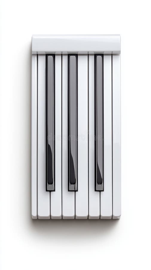 A Minimalist Illustration of Three Piano Keys Provides Ample Copy Space ...