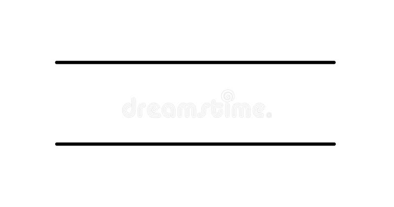 Minimalist Illustration of Two Horizontal Parallel Lines with Rounded ...