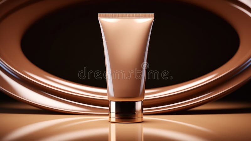 A Minimalist Image of an Empty Tube of Cosmetics in the Center of the ...