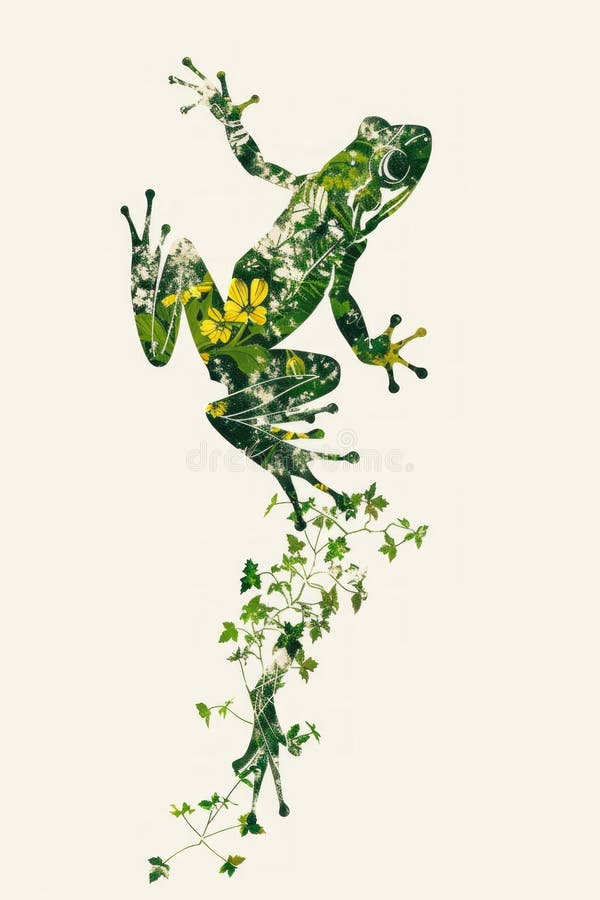 Climbing Tree Frog Drawings