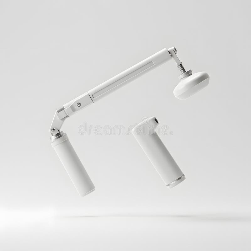 White Modern Minimalist Gadget Design: a Sleek, Articulated Device ...