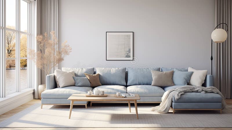 Minimalist Indoor Interior Room Stock Illustration - Illustration of ...