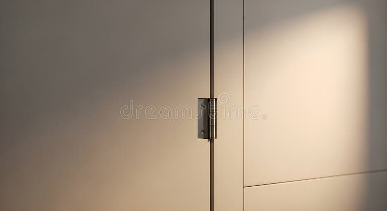 Minimalist Interior Design with a Door and a Dramatic Spotlight ...