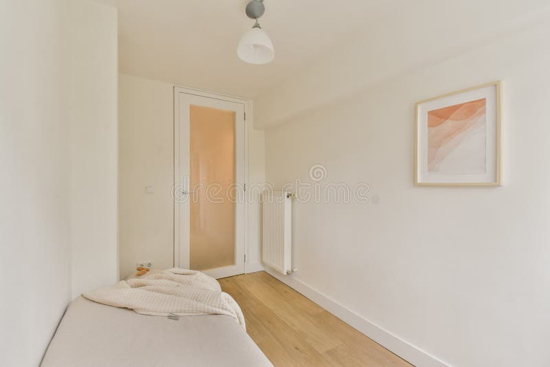 Minimalist Interior Design with Soft Colors Stock Image - Image of ...