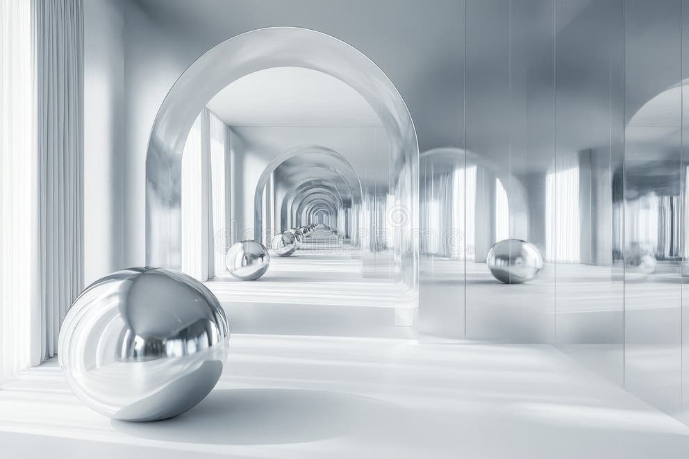 Reflective Spheres Create an Illusion of Depth in an Ultra-modern ...